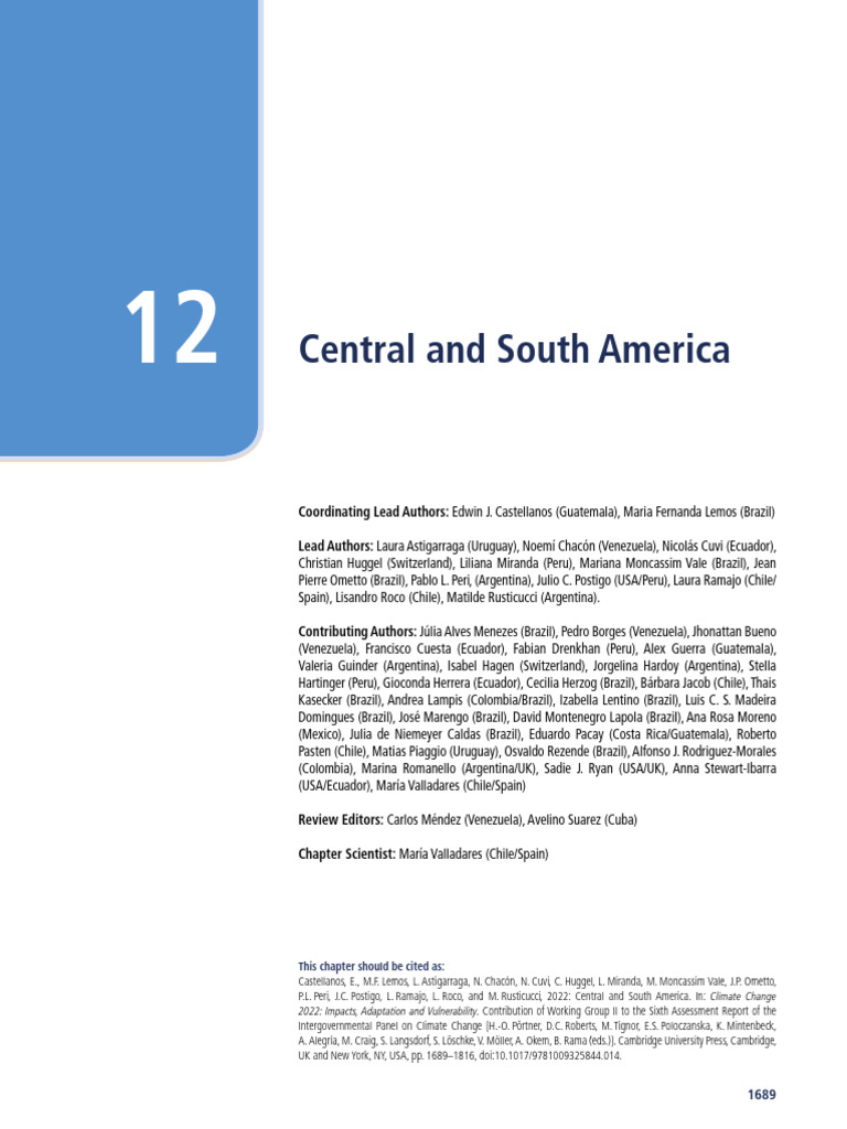 IPCC AR6 WGII Chapter12 | PDF