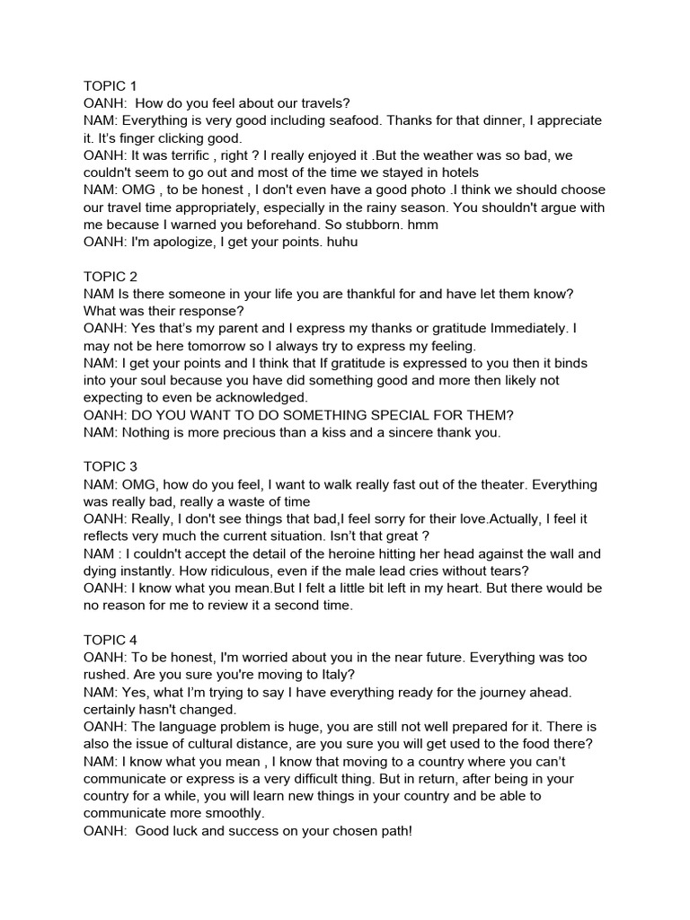 Speaking Final | PDF