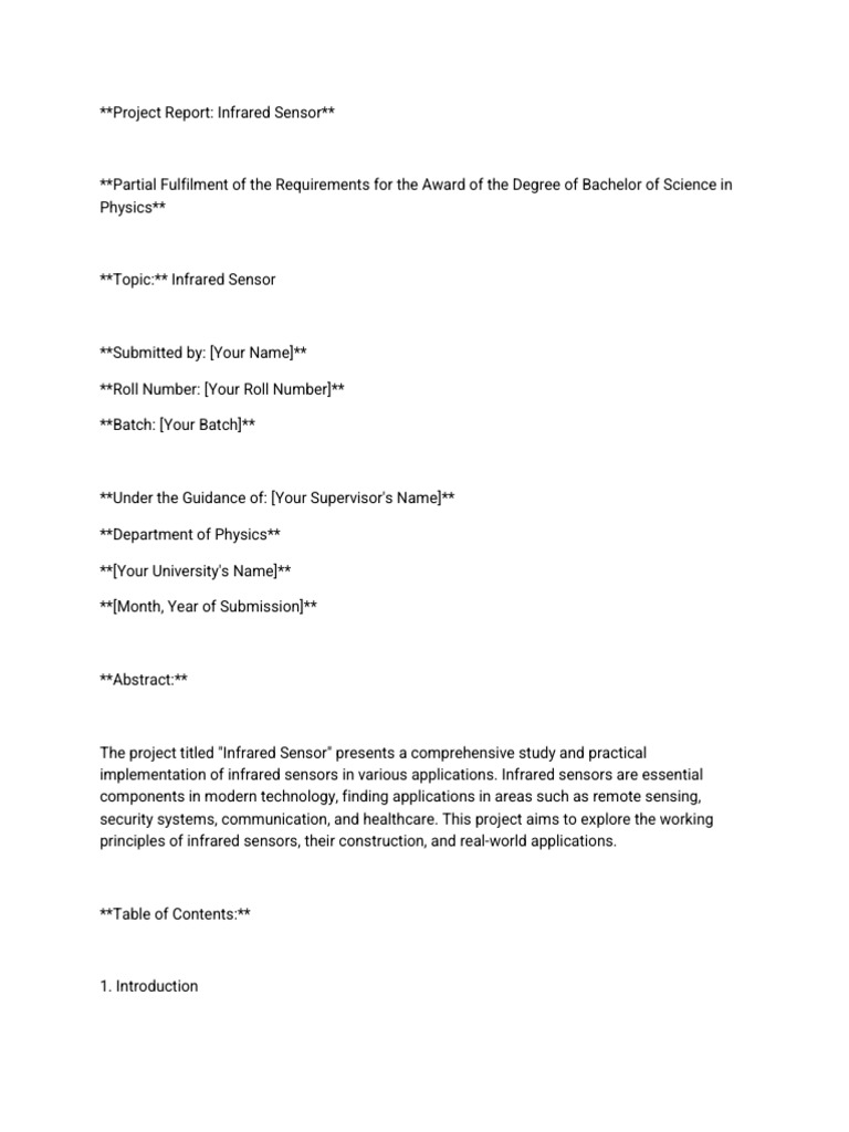 Project Report Format | PDF