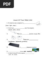 ICT Final Exam For Grade 6 | PDF | Input/Output | Computer Data Storage