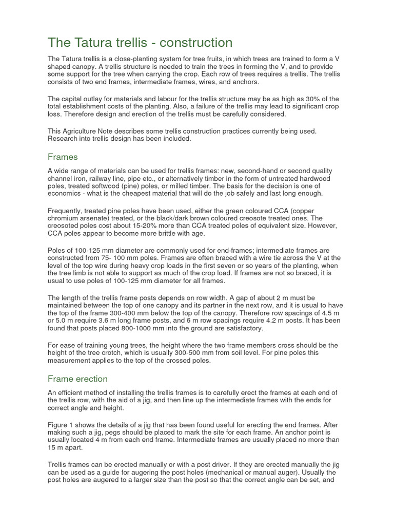 The Tatura Trellis | PDF | Lumber | Trees