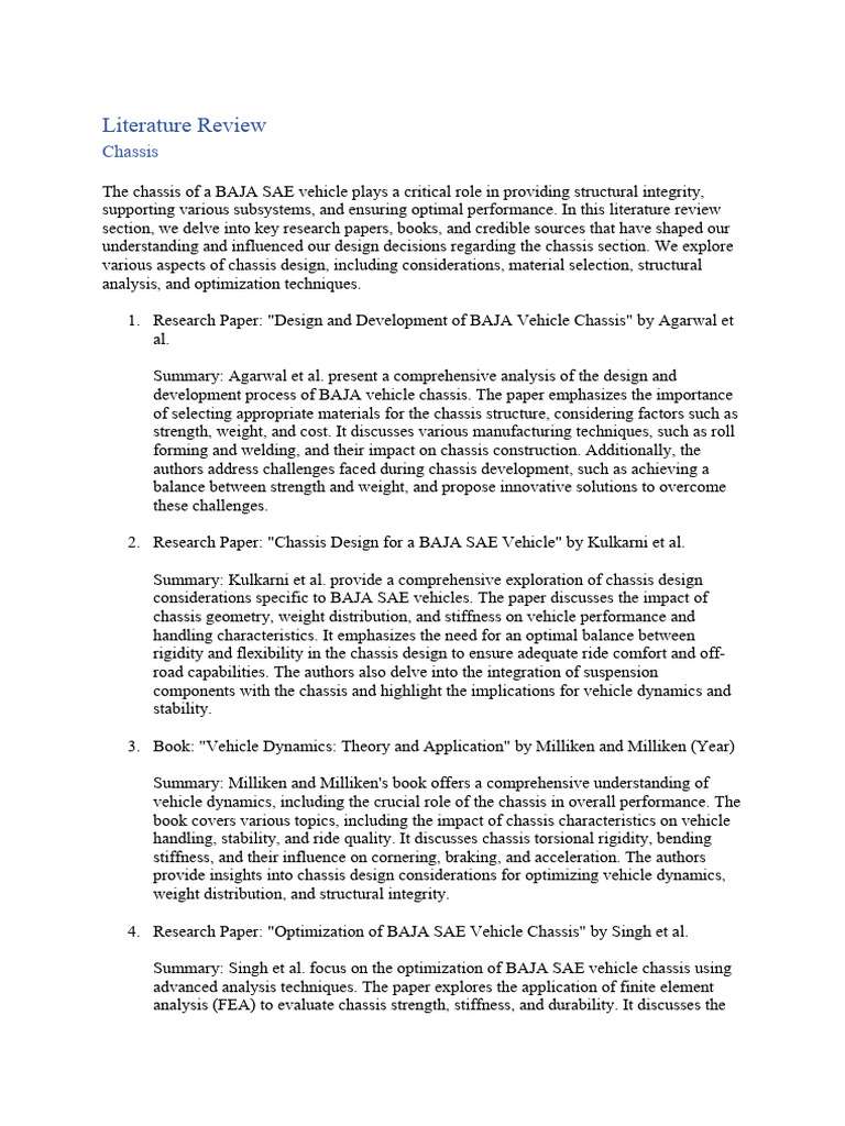 Chassis | PDF
