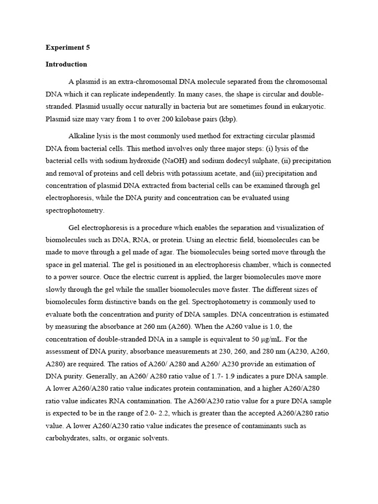 LAB REPORT Experiment 5.1 | PDF