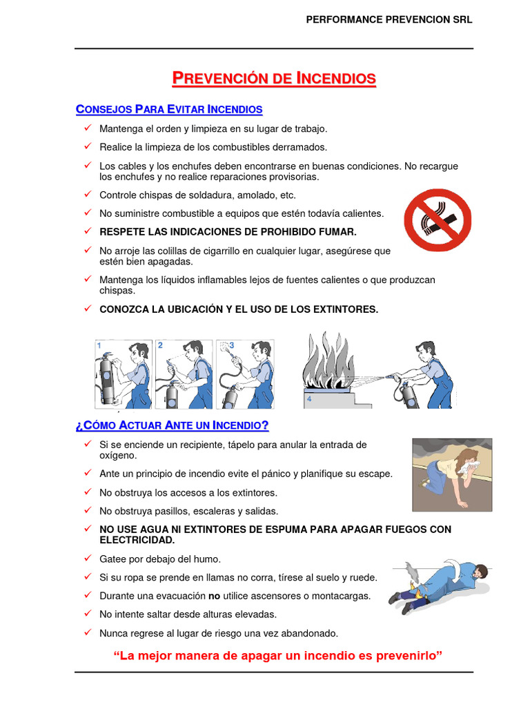3-Prevención de Incendios Resumen | PDF