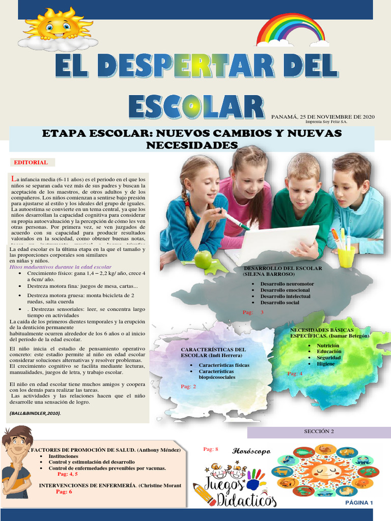 Periódico Del Escolar - 1 | PDF
