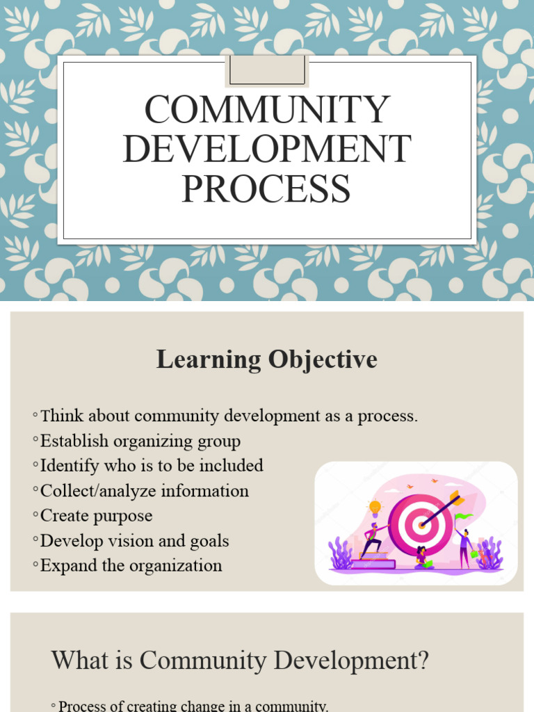 Lesson 6 Community Development Process Caro Fajardo | PDF