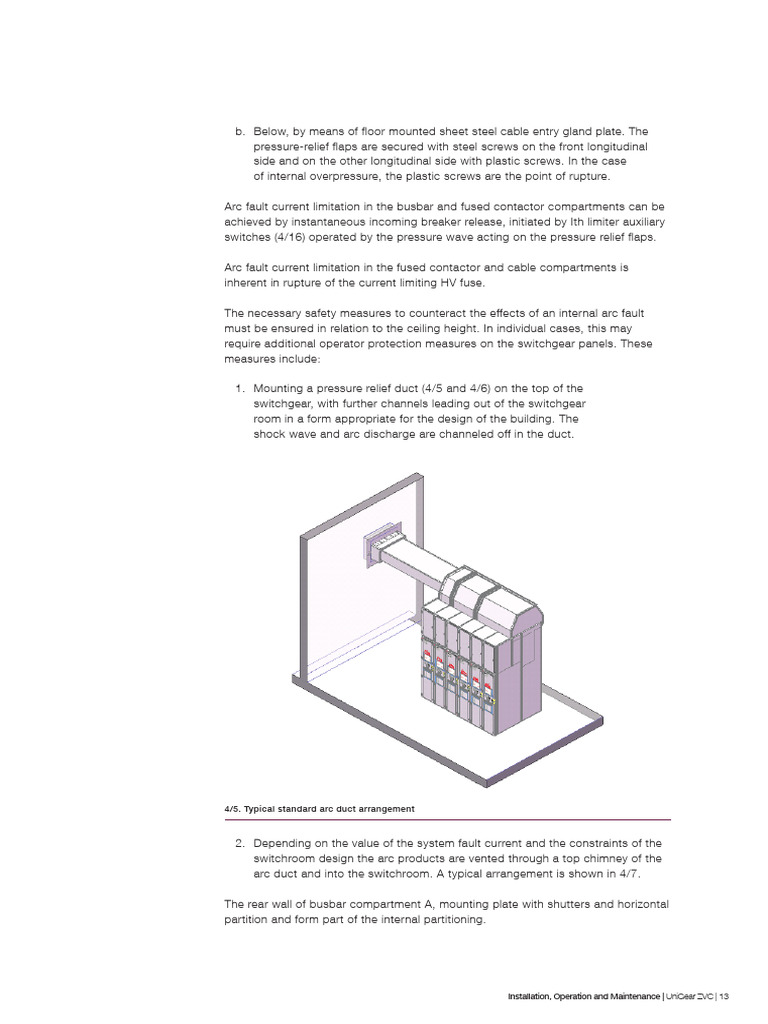 Unigear Arc Flash Ducting | PDF