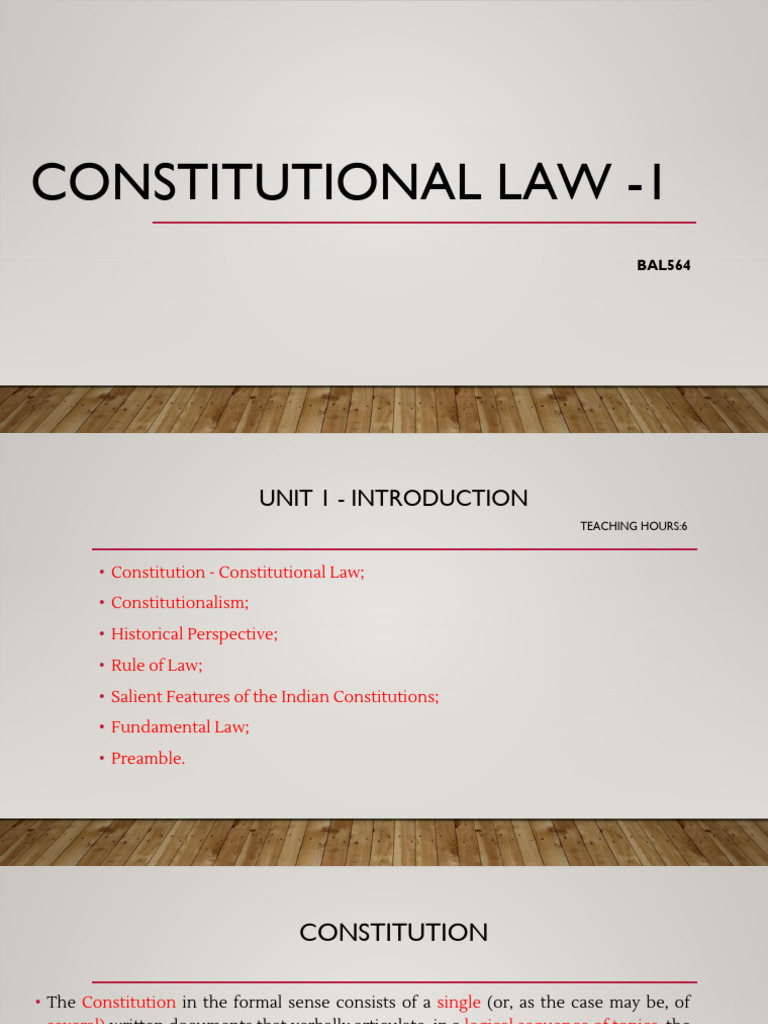 Consti 1 | PDF