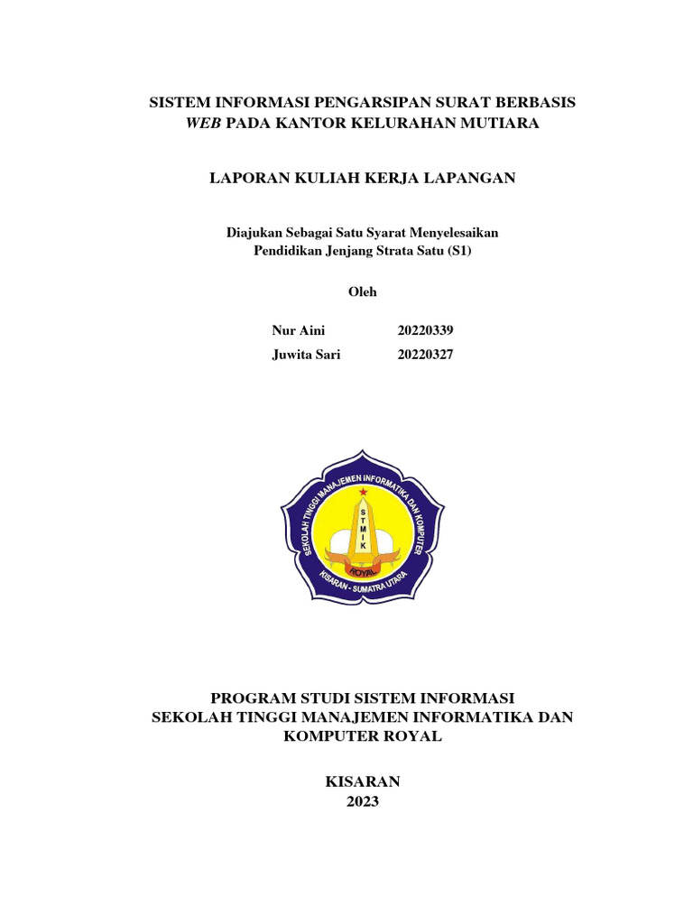 LAPORAN_KKL_2023 | PDF