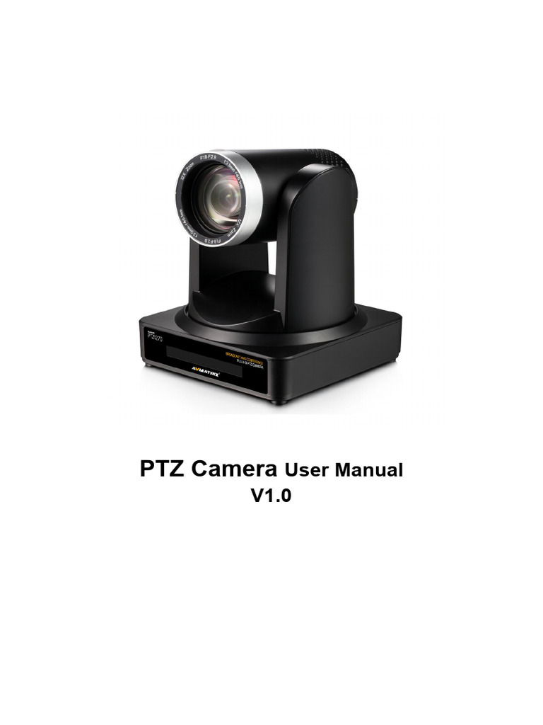 Manual Avmatrix Camara PTZ 1270 | PDF