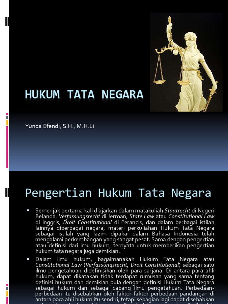 Hukum Tata Negara | PDF | Politik | Filsafat