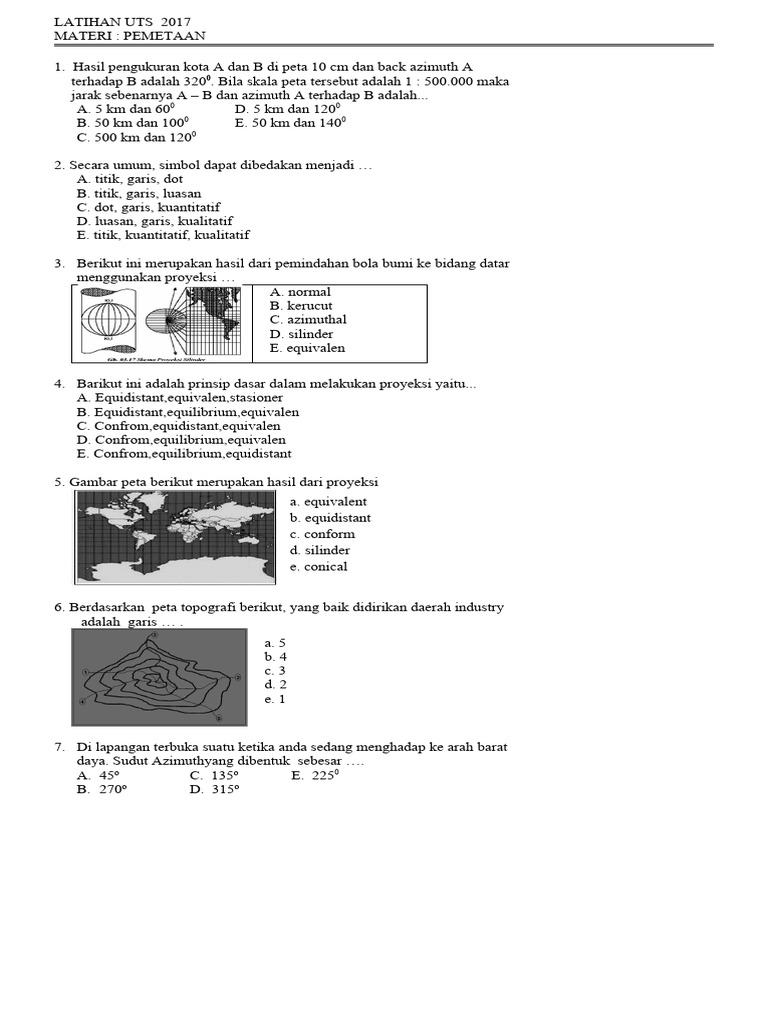 152 - 2017-2018 - Sem1 - XII IPS 2 - GEO - T1 | PDF
