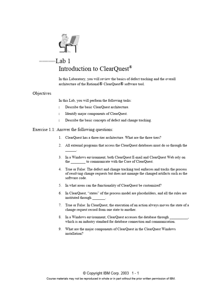 SCM490 - 01 - Introduction To Rational ClearQuest | PDF | Databases ...