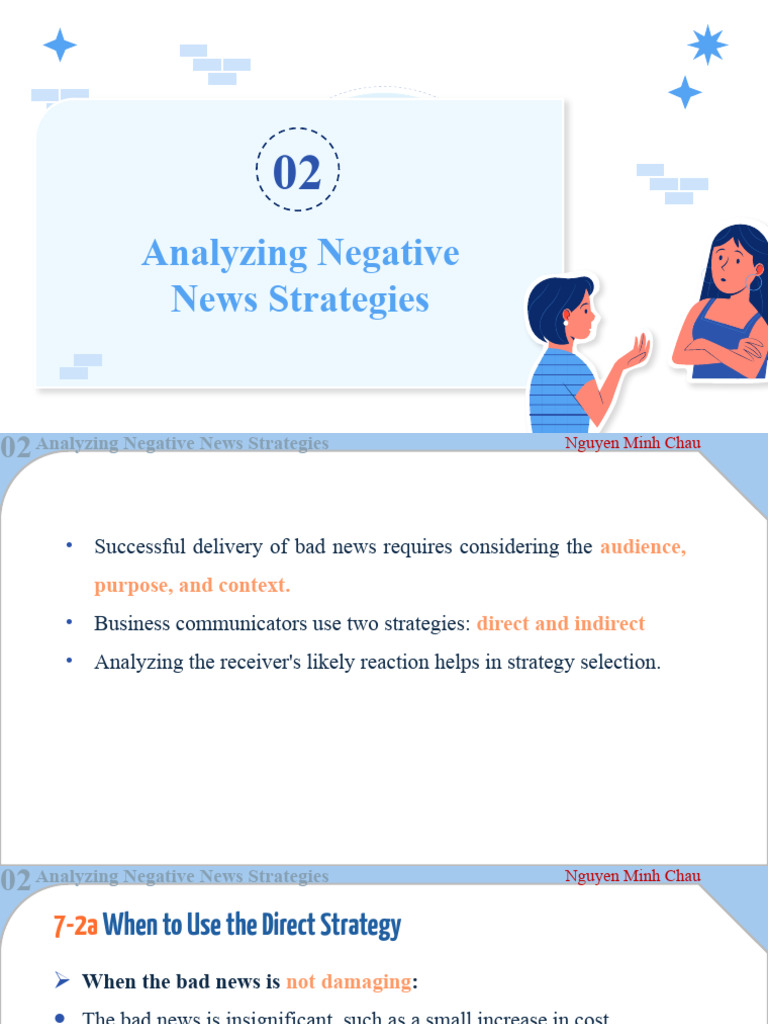 Analyzing Negative News Strategies | PDF | News | Communication