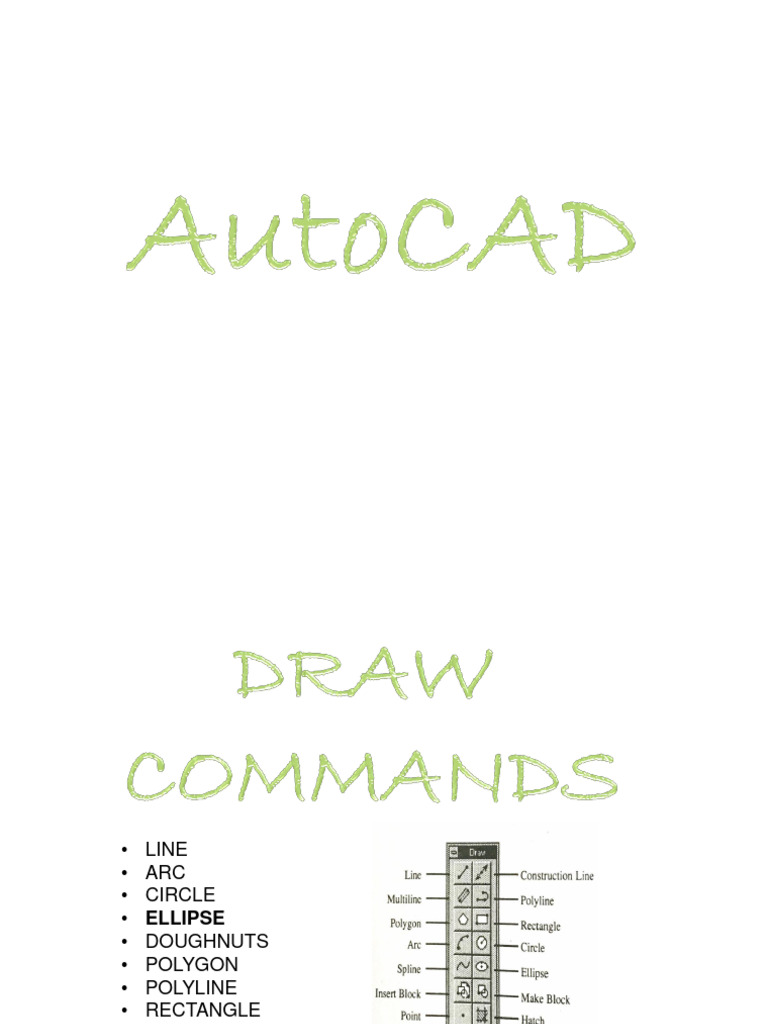 Drawing Ellipses in AutoCAD | PDF