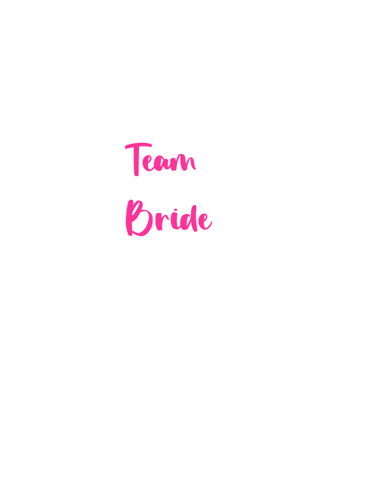 Team Bride Fonte | PDF