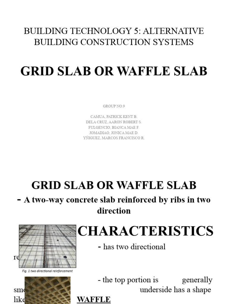Building Technology 5 (Waffle Slab or Grid Slab) Presentation | PDF ...