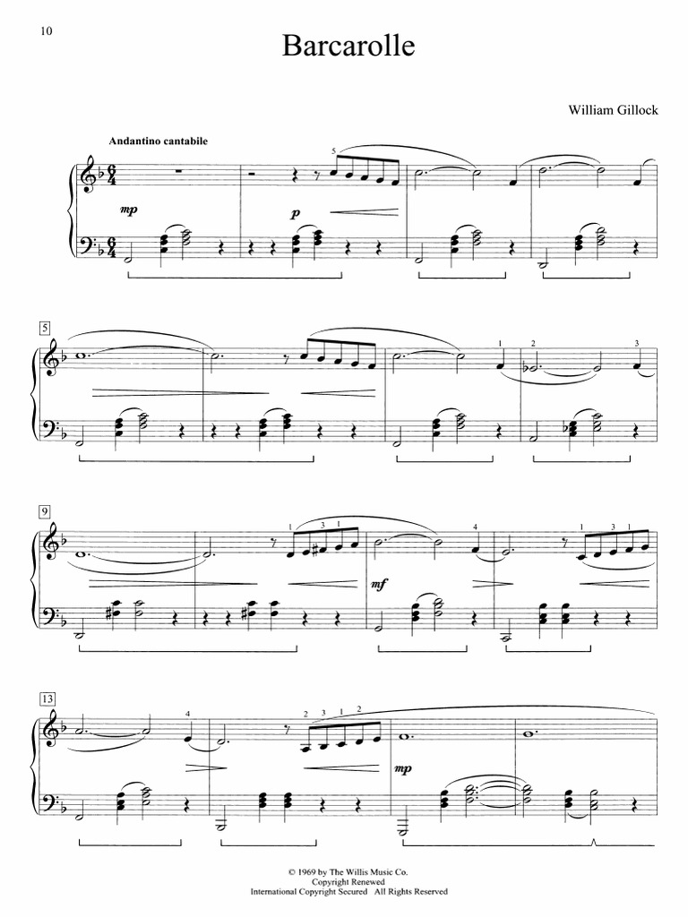 Gillock - William - Recital - Collection 10 | PDF