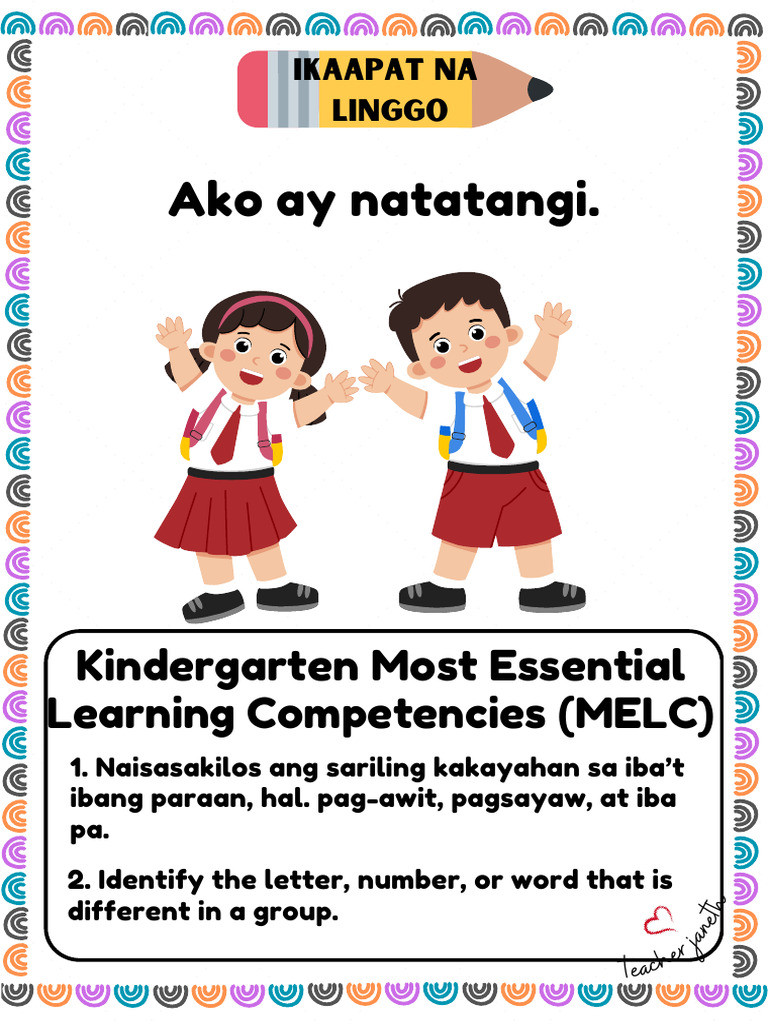 Quarter 1-Week 4 Kindergarten Worksheets | PDF