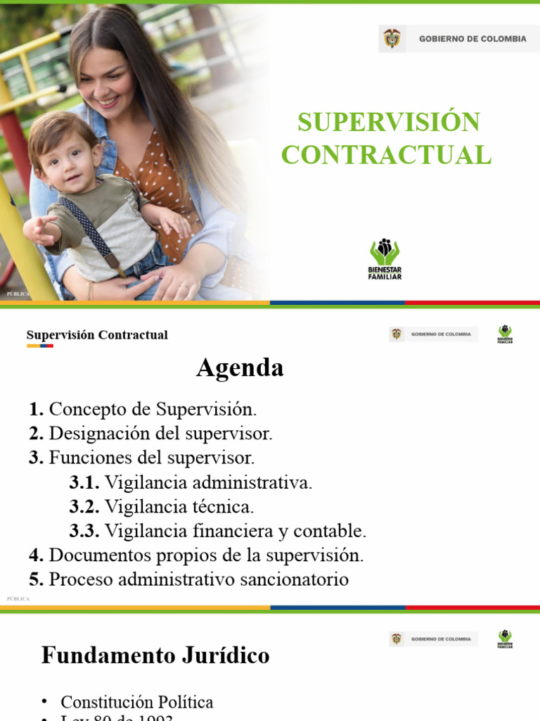 Supervisión Contractual Administrativa | PDF