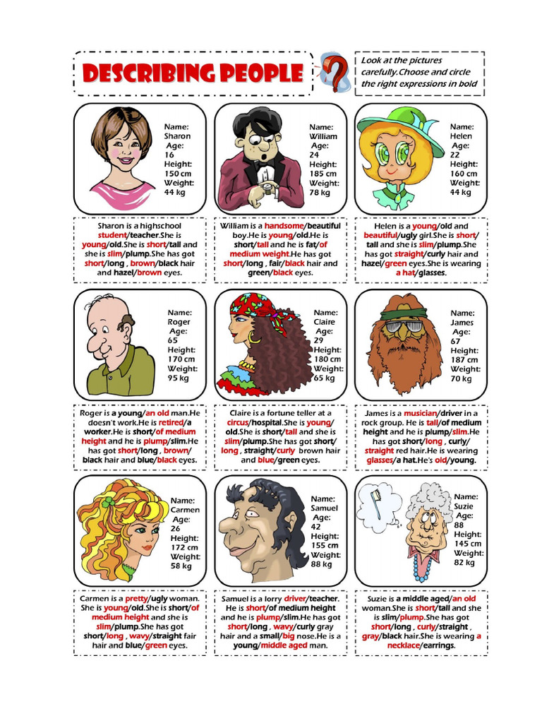 Describing People | PDF