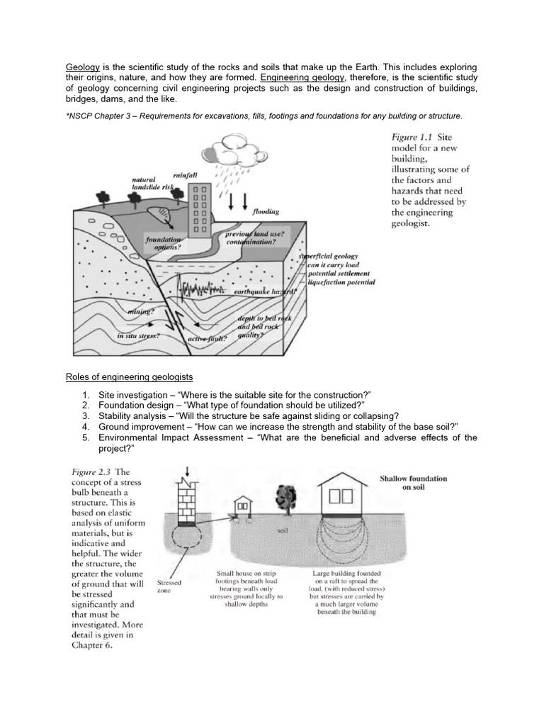 T-CEET213 Geology For Civil Engineers (Reviewer) | PDF | Rock (Geology ...