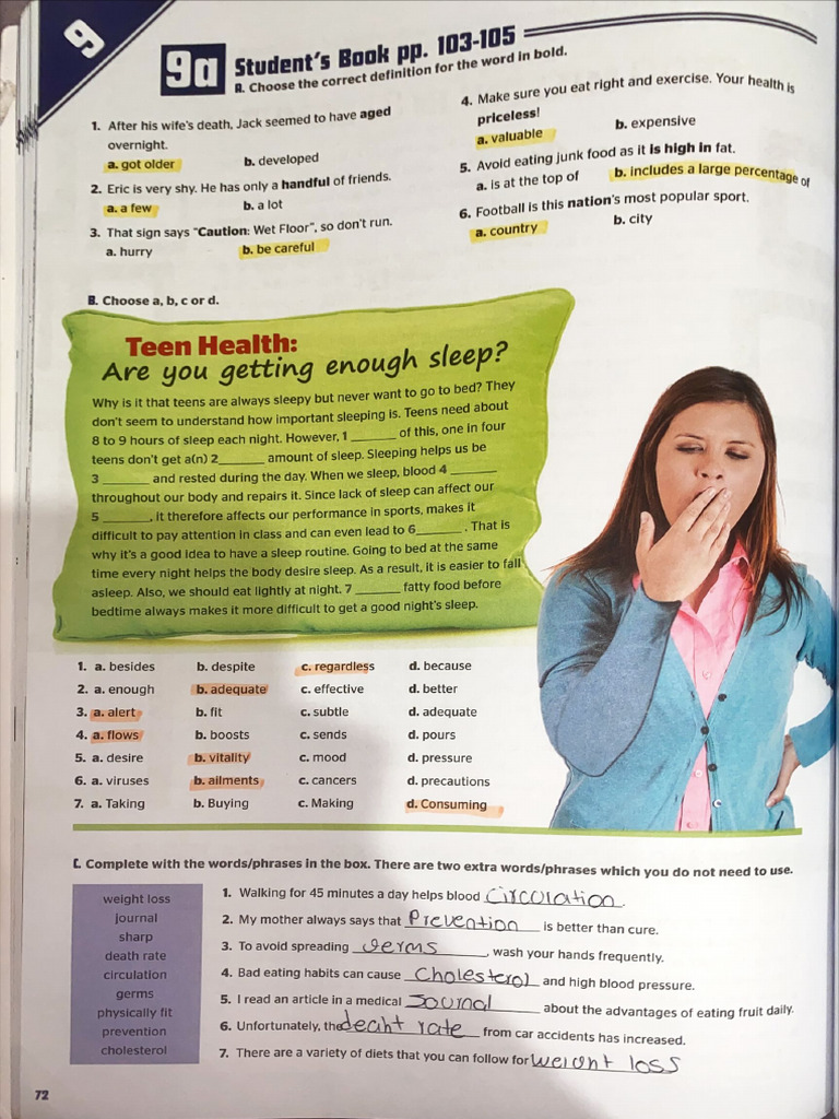 Workbook Unit 9 | PDF