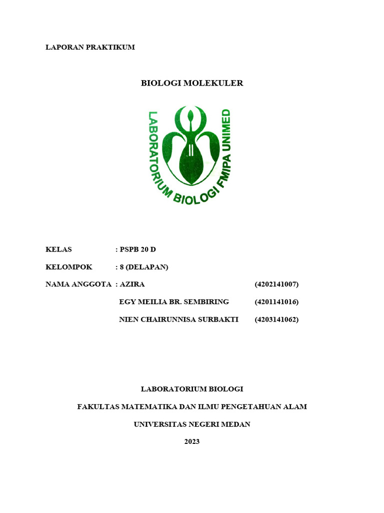 Laprak Pcr Biomol Kel 8 Pspb20d | PDF