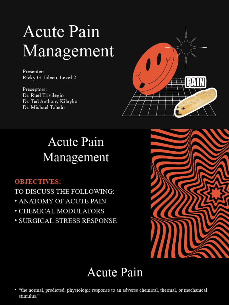 Acute Pain Management | PDF