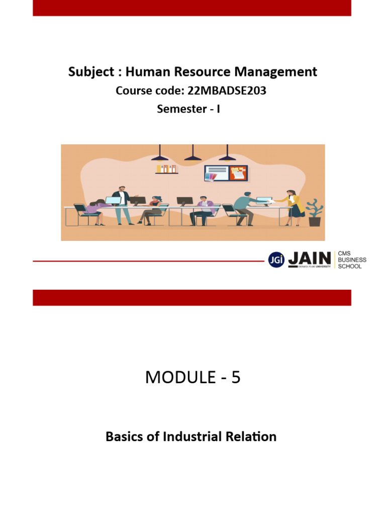 HRM Module-5 | PDF | Employment | Strike Action