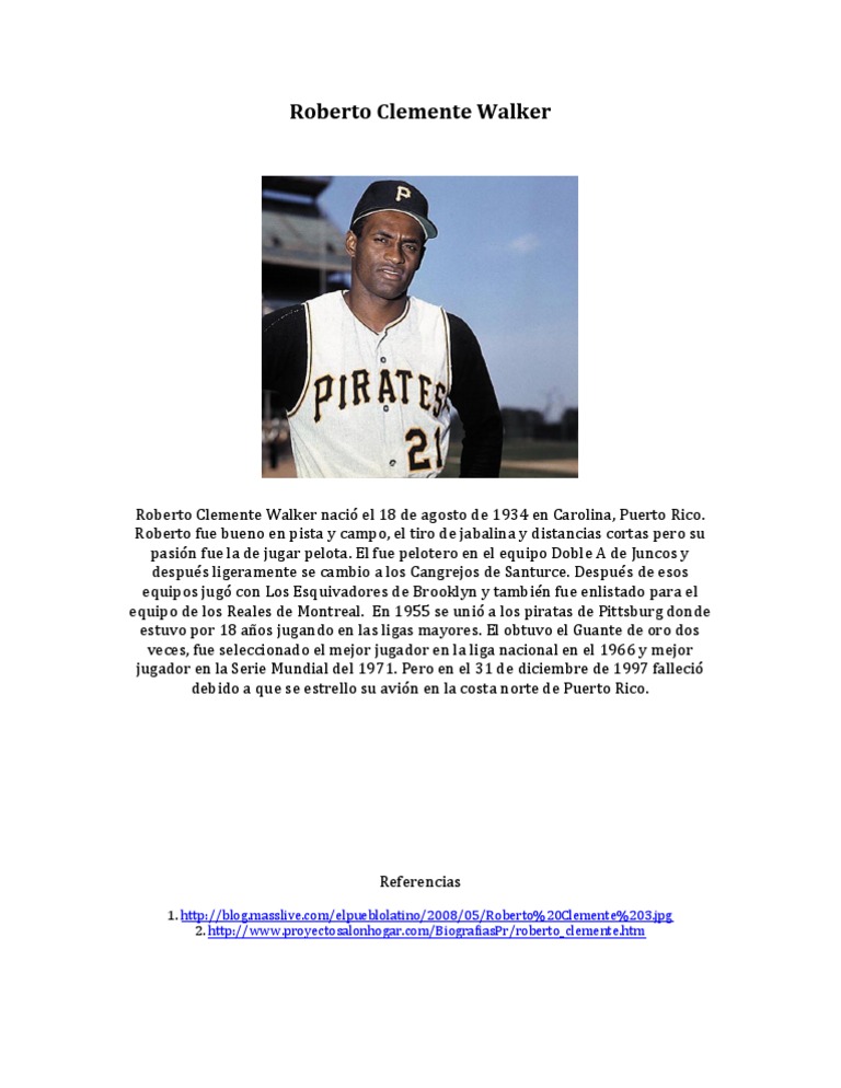 Roberto Clemente Walker | PDF