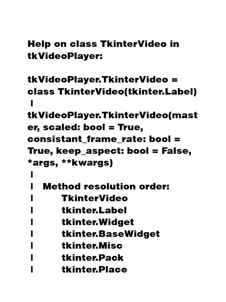 TK Video Player | PDF | Parameter (Computer Programming) | Computer Science