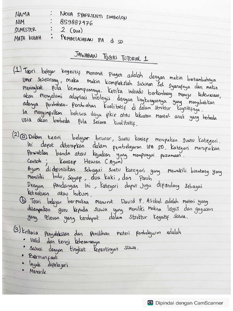 TT1-Pembelajaran IPA Di SD | PDF