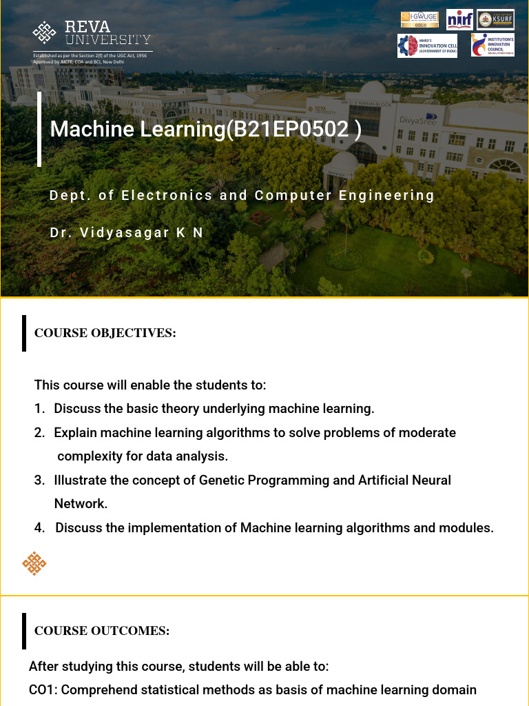 Unit 1 PDF | PDF | Machine Learning | Cluster Analysis
