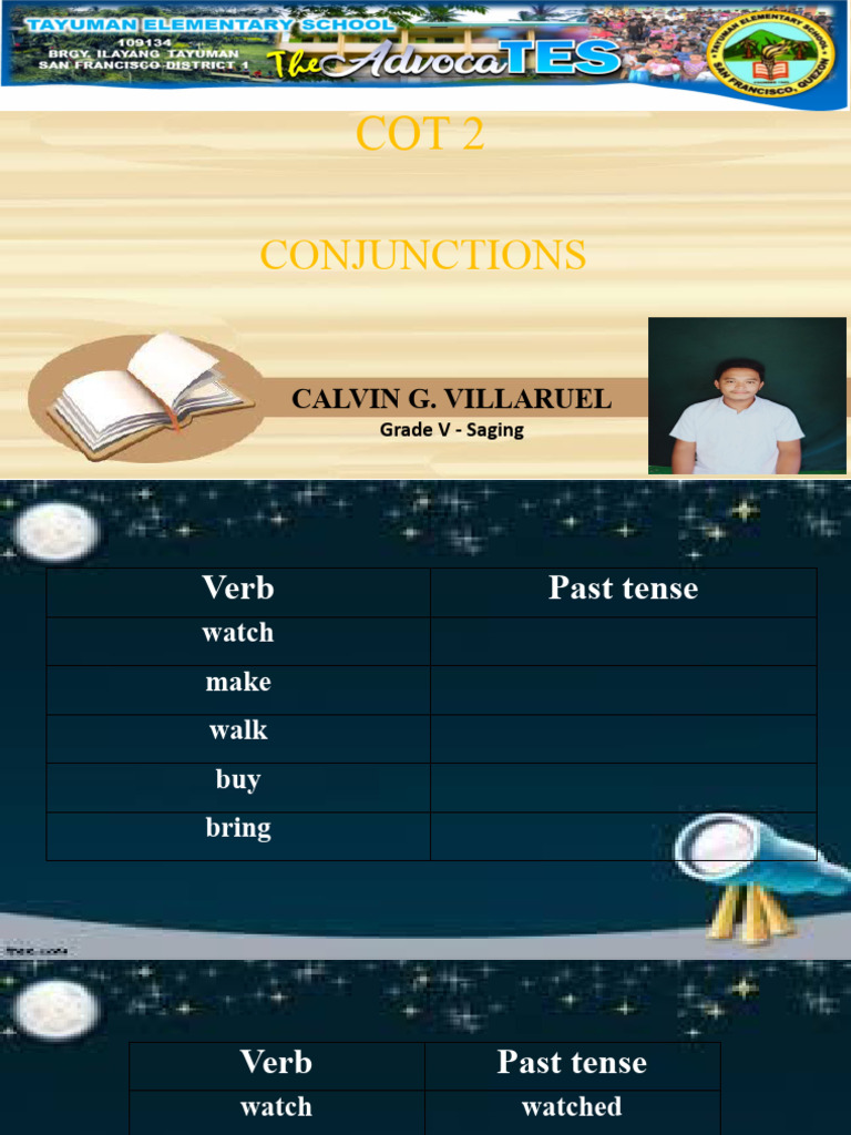 Conjunctions PPT Grade 5 | PDF