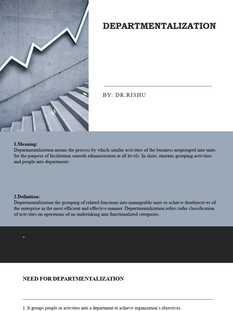 Departmental Ization | PDF | Organizational Structure | Hierarchy