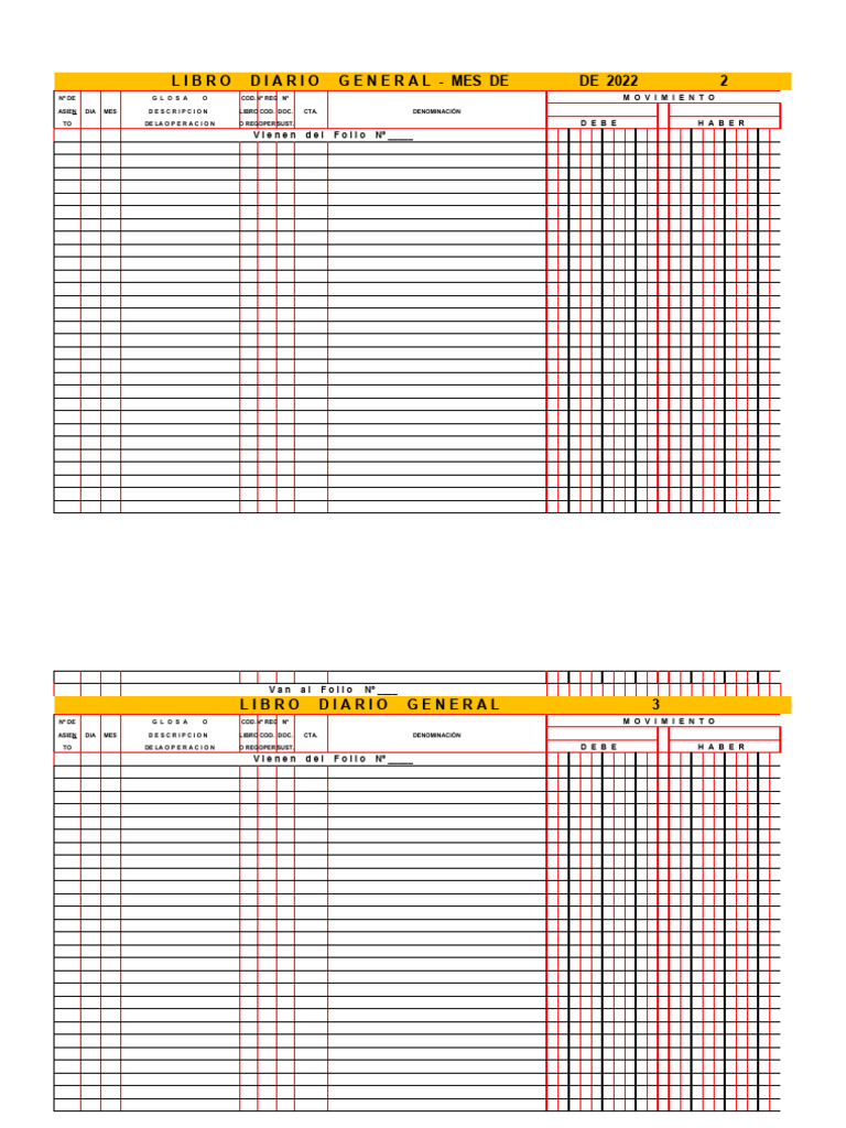 Libro Mayor (2) | PDF