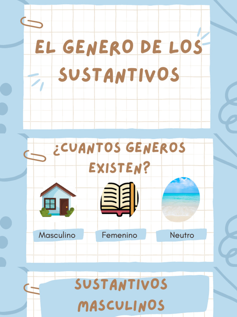 Genero y Plural de Los Sustantivos | PDF