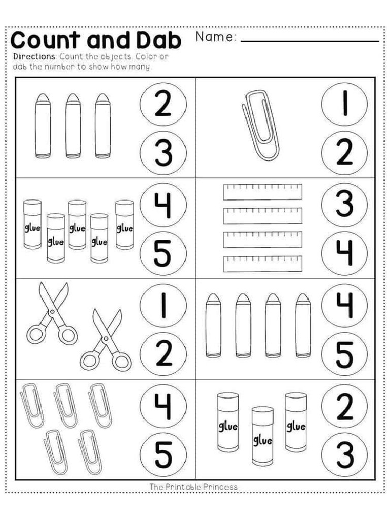 Worksheet Tadika | PDF