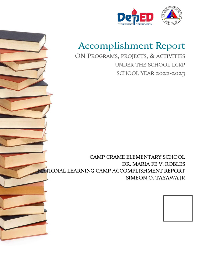 LCRP Accomplishment Report Template V3 | PDF