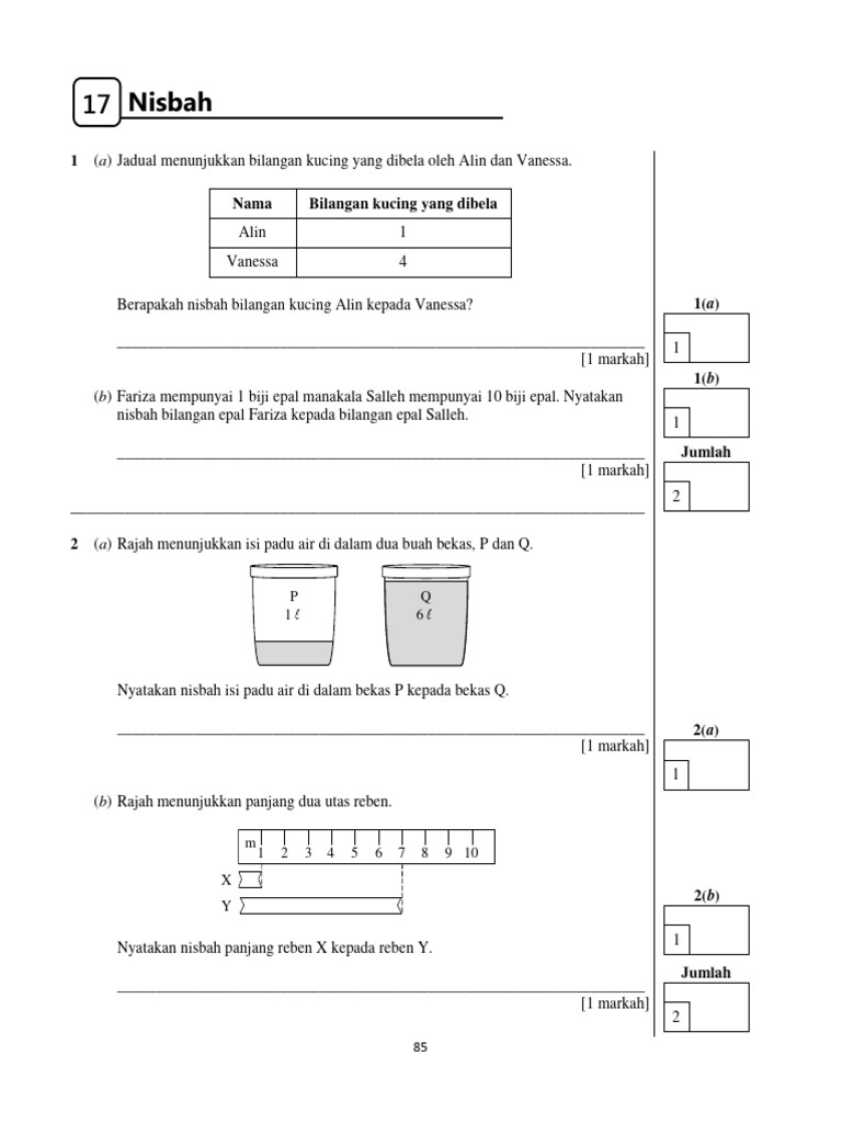 GALUS Nisbah TAHUN 5 | PDF