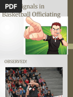 Netball Officiating Signals | PDF | Hand | Arm