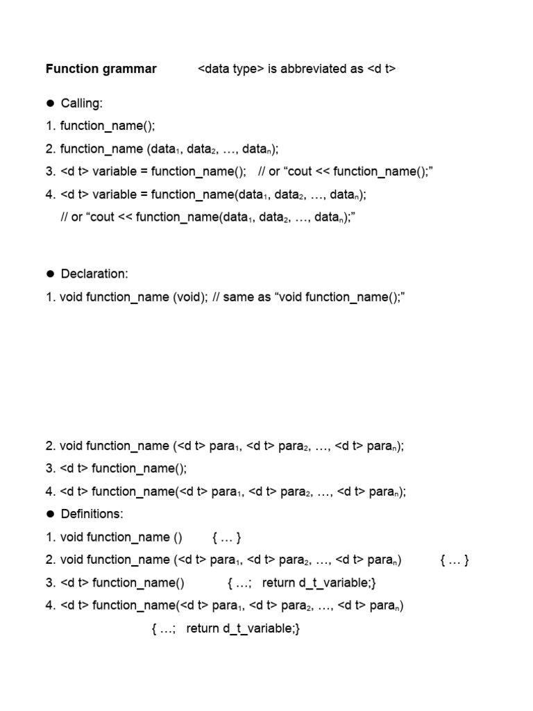 Function Grammar | PDF