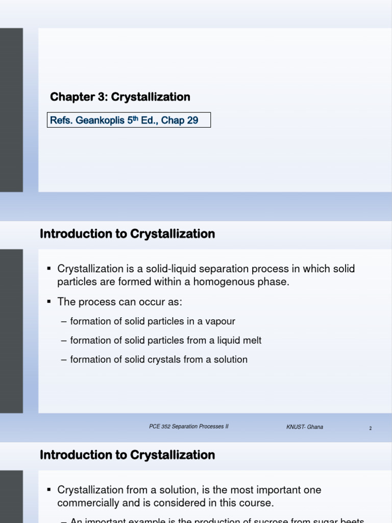Crystallization | PDF | Crystallization | Solubility