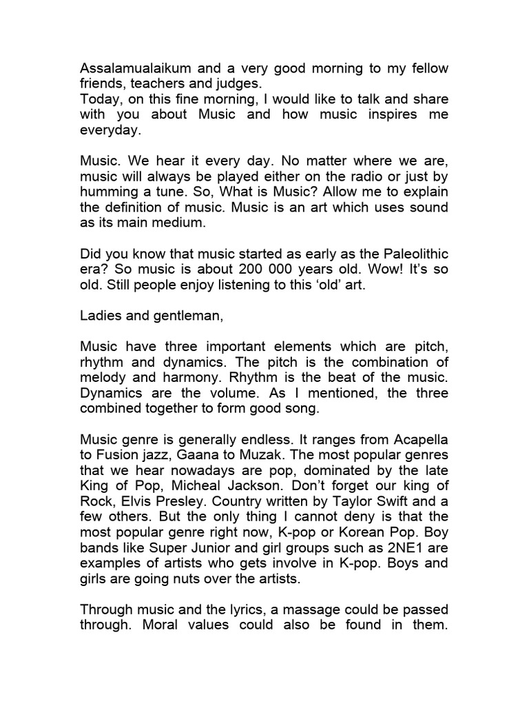 Public Speaking Text | PDF