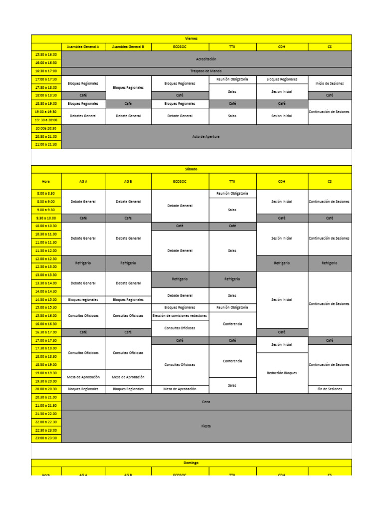 Cronograma 2023-Huhhu | PDF