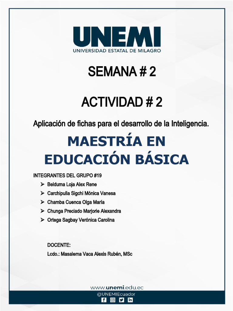 B1. - Formato UNEMI - ACTIVIDAD2 - SEMANA 2 - ARMV | PDF