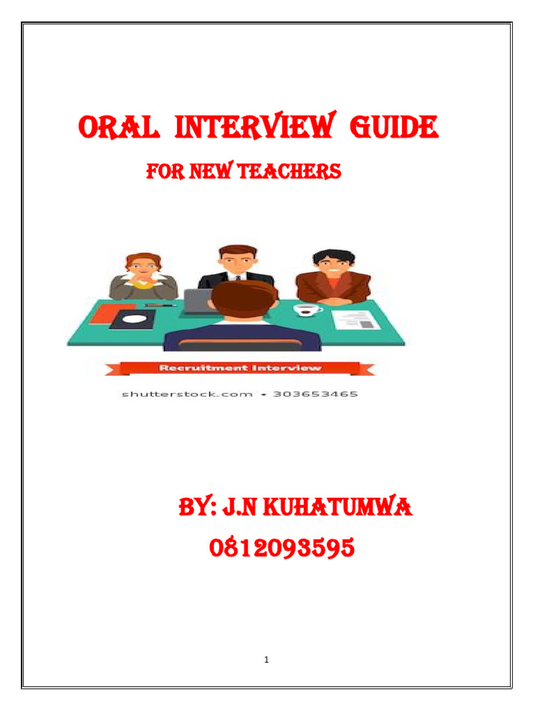 Oral Interview For Teachers | PDF