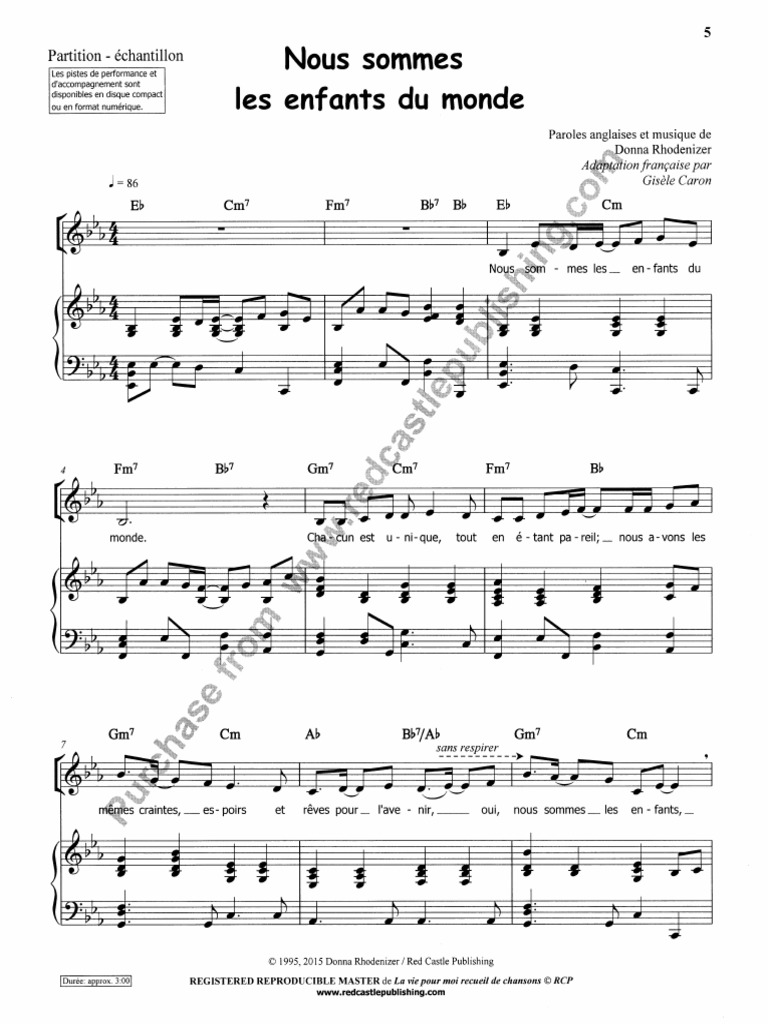 Nous Sommes Les Enfants | PDF