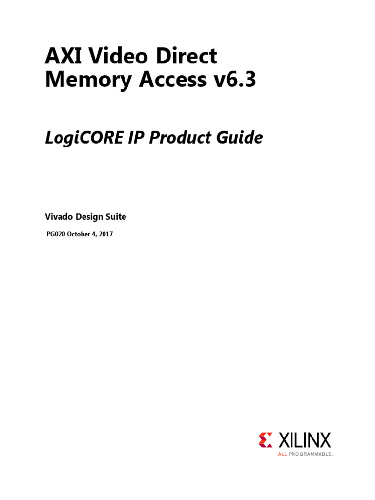 Pg020 Axi Vdma | PDF | Synchronization | Computing
